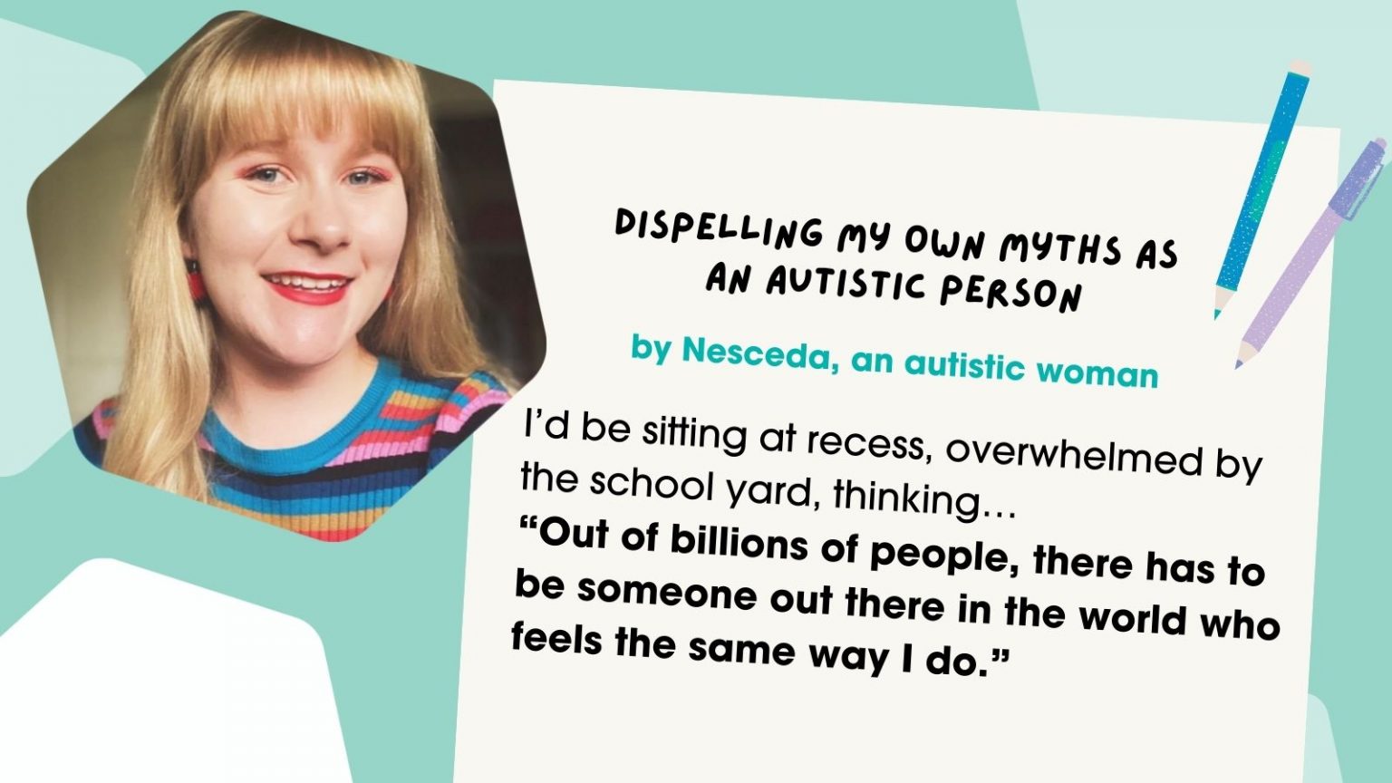 Dispelling my own myths as an Autistic person - Amaze